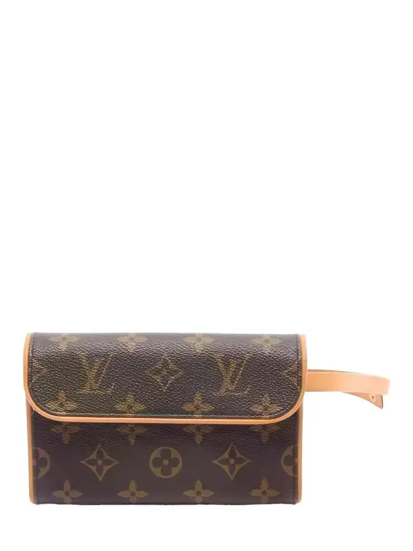 LOUIS VUITTON 2001 Pochette Florentine Belt Bag - Brown