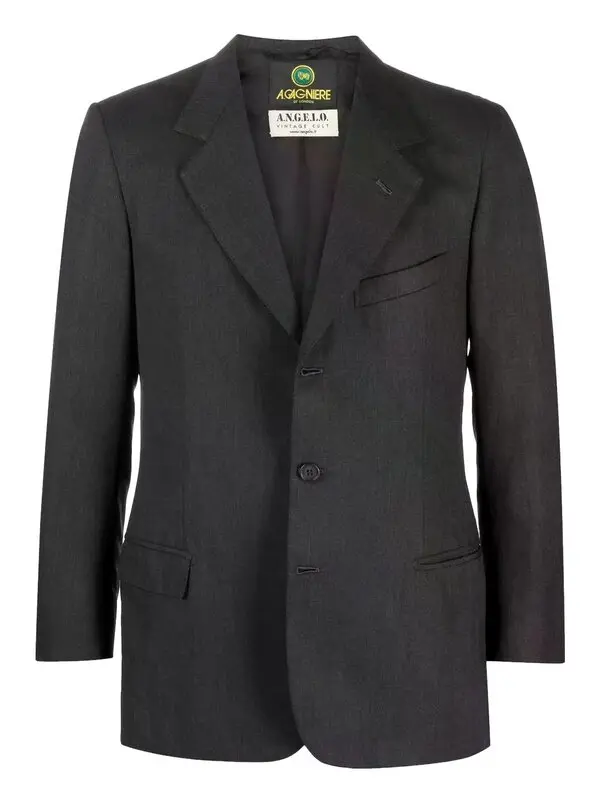 A.N.G.E.L.O. VINTAGE CULT 1990s Notched Lapels Blazer - Grey