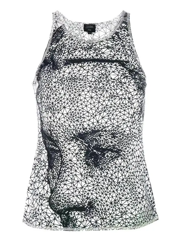 JEAN PAUL GAULTIER Printed Top - Black