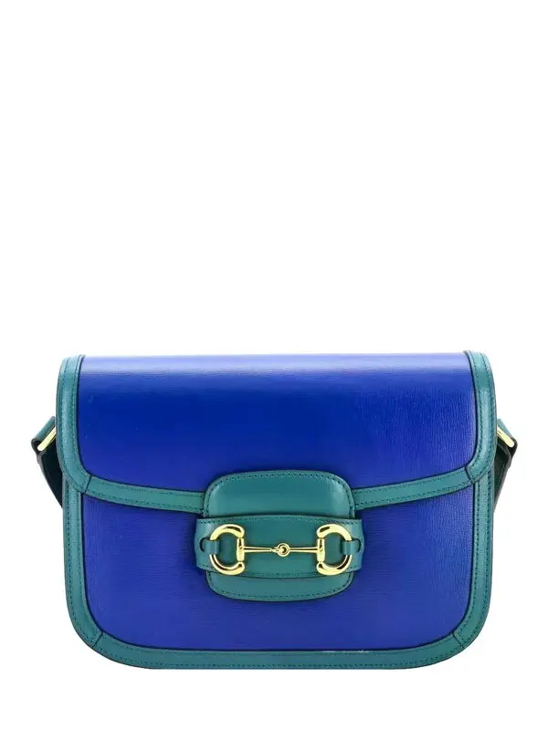 Gucci Horsebit 1955 Small Shoulder Bag - Blue