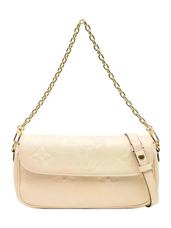 LOUIS VUITTON Monogram Empreinte Giant Ivy Wallet On Chain Satchel - Brown