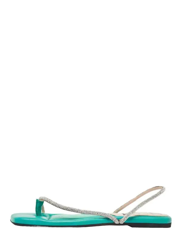N°21 Crystal-embellished Flat Sandals - Silver