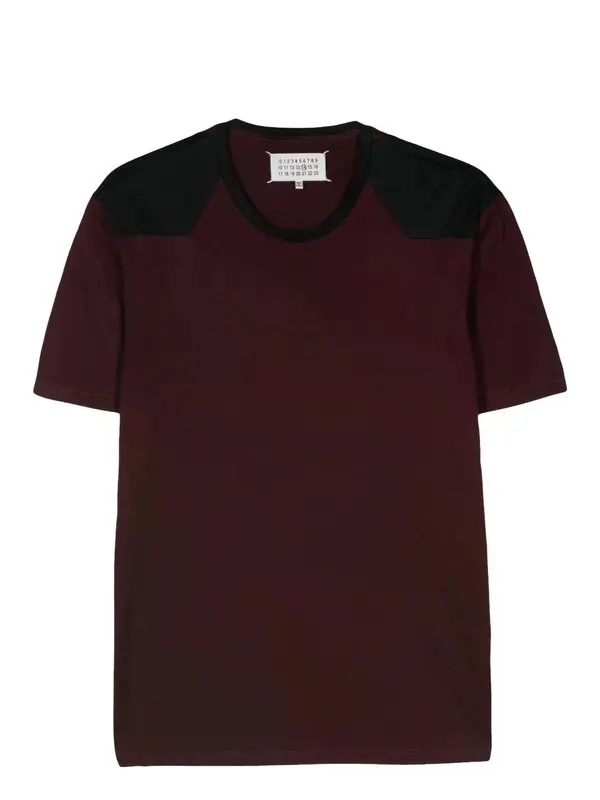 MAISON MARGIELA 2000s Four-stitch-logo T-shirt - Red