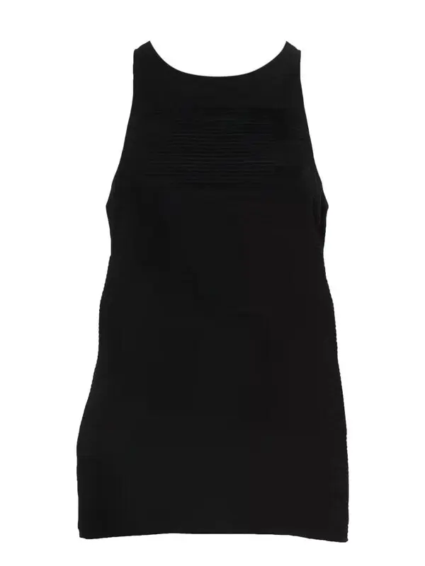 Helmut Lang Ribbed Sleeveless Tank Top - Black