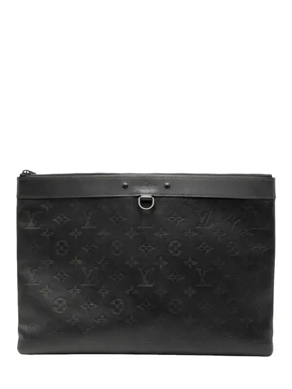 LOUIS VUITTON 2019 Monogram Shadow Discovery Pochette - Black
