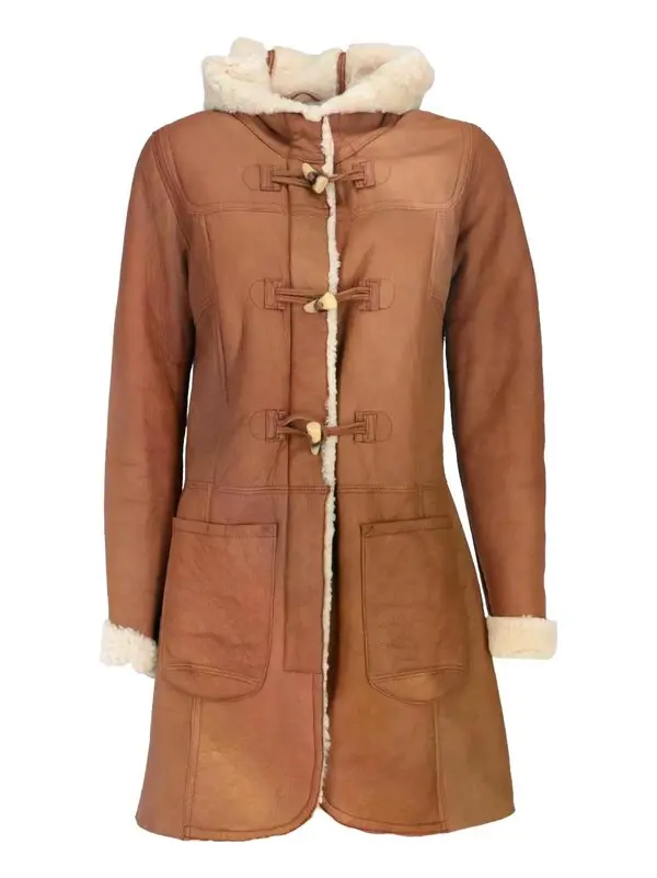 A.N.G.E.L.O. VINTAGE CULT 2000s Shearling-trim Coat - Brown