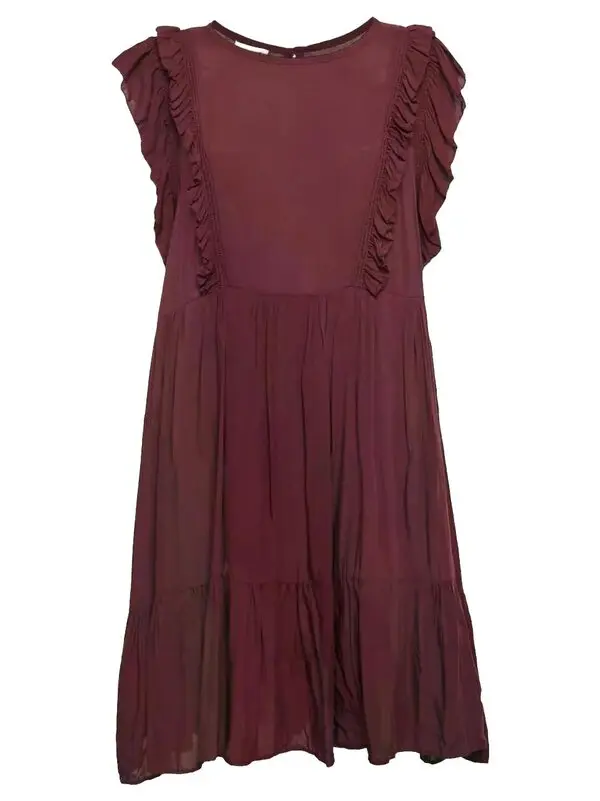 Zadig&Voltaire Ruffled-sleeve Tie Dress - Red