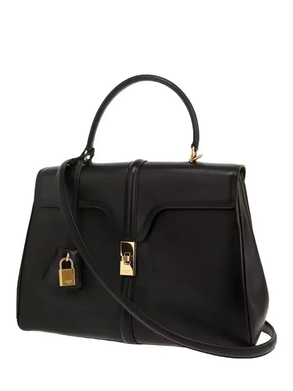 Celine Leather 16 Handbag - Black