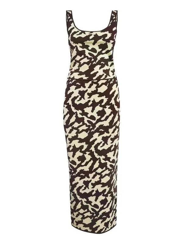 Nanushka Camouflage Skirt Set - Brown