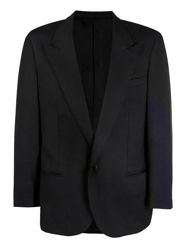 Missoni 1980s Tonal Check Pattern Blazer - Black