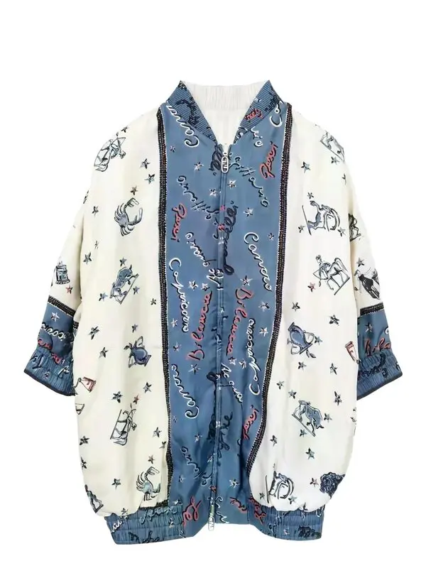 Fendi 2010s Astrology-motif Jacket - Neutrals
