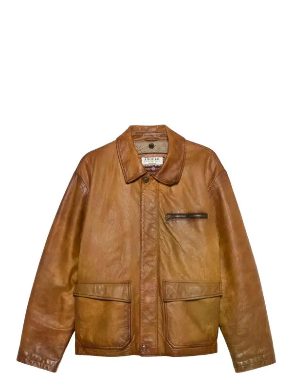 A.N.G.E.L.O. VINTAGE CULT 1990s Leather Jacket - Brown