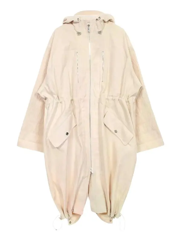 Hermès 2010s Hooded Buttoned Coat - Neutrals