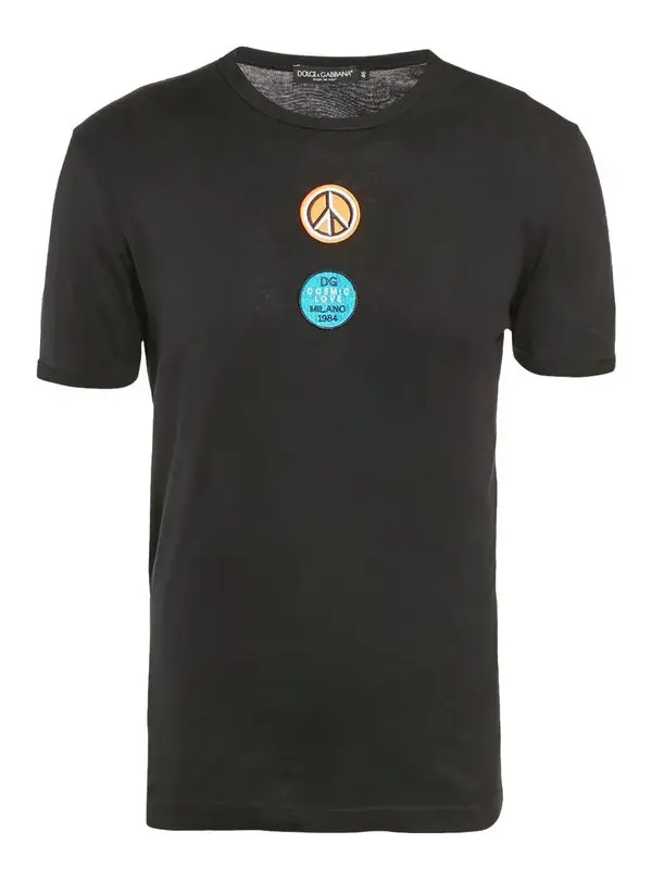 Dolce & Gabbana Embroidered-motif T-shirt - Black