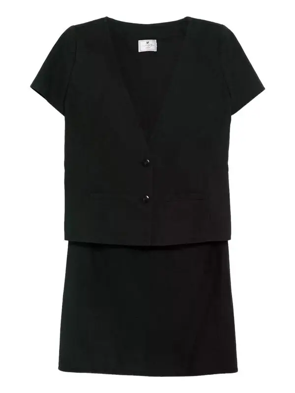 COURREGES 2000s Cotton Suit - Black