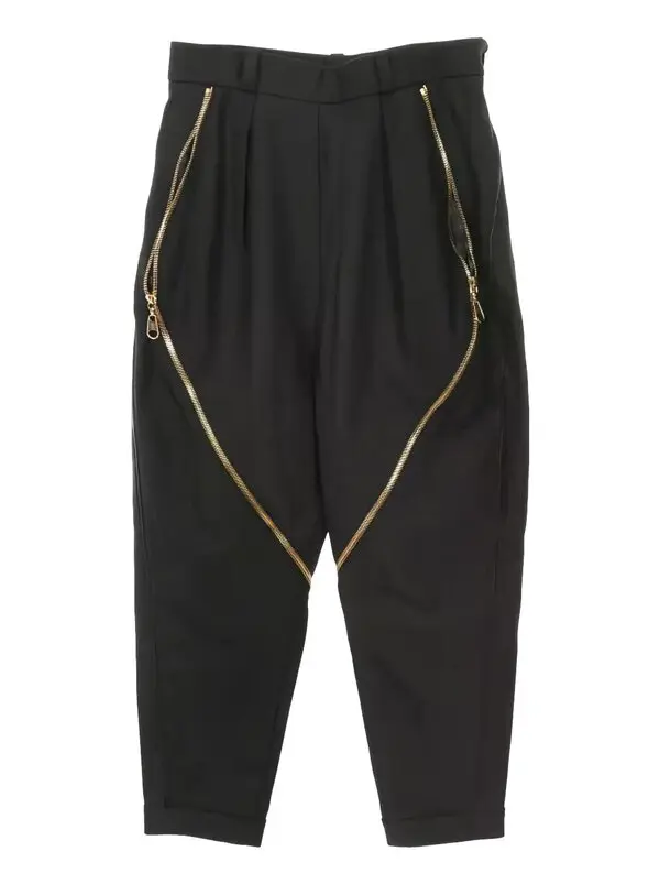 LOUIS VUITTON 2000s Zip-pocket Trousers - Black
