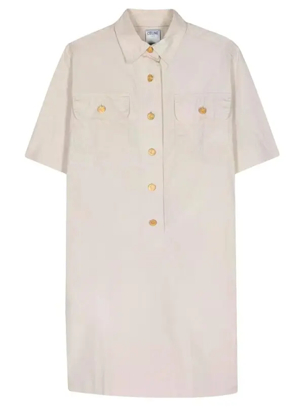 Celine 1980s Cotton Dress - Neutrals