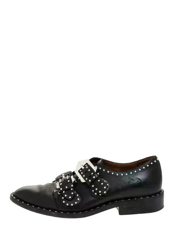 Givenchy Stud-embellished Monk Shoes - Black