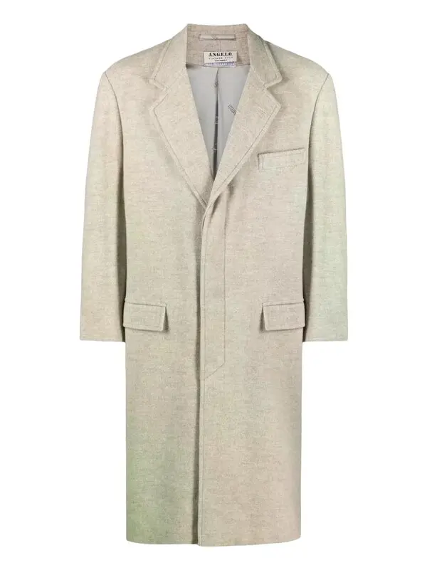 A.N.G.E.L.O. VINTAGE CULT 1990s Single-breasted Lambs Wool Coat - Grey
