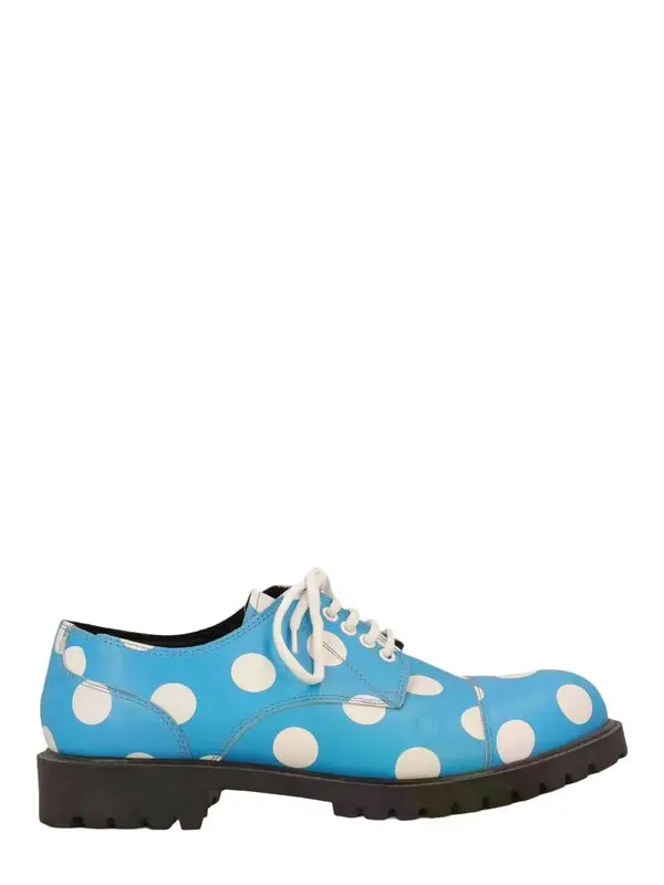 Moschino Polka-dot Print Derby Shoes - Blue