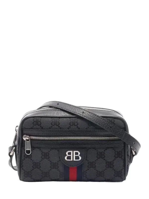 Balenciaga X Gucci The Hacker Project Web Line Camera Bag - Black