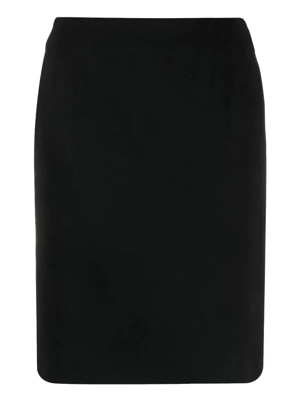 Dior 2000s Wool Pencil Skirt - Black