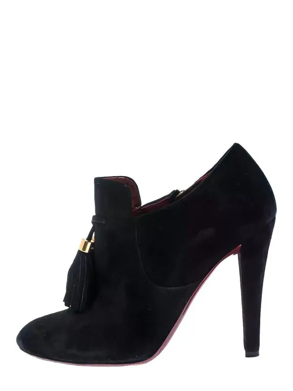 Gucci 105mm Suede Ankle Boots - Black