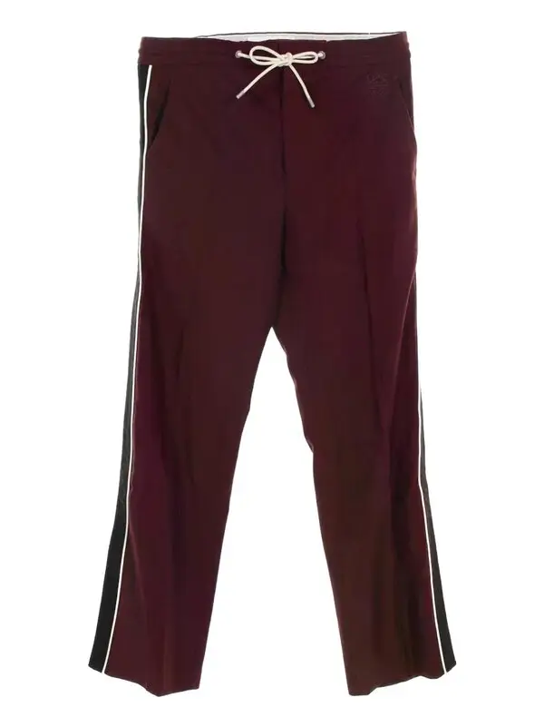 Loewe 2010s Drawstring-waist Side-stripe Trousers - Red