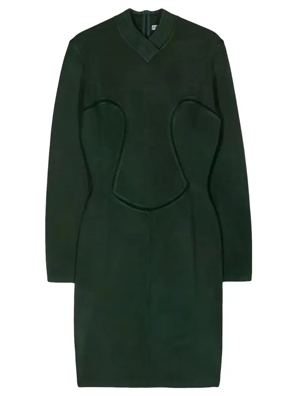 Alaïa 1991s Bodycon Knitted Dress - Green