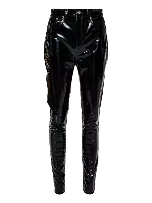 Rag & Bone Glossy-finish Five-pocket Trousers - Black
