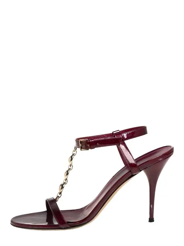 Gucci 100mm Chain-link Sandals - Red