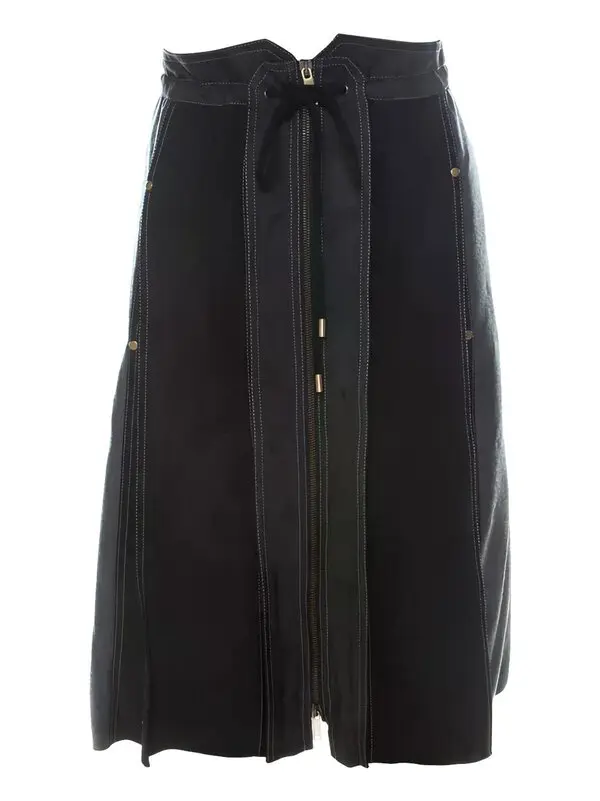Derek Lam 10 Crosby 2024 Panel Zip Skirt - Grey