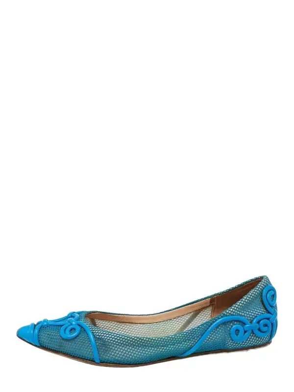 Valentino Garavani Mesh Ballerina Shoes - Blue