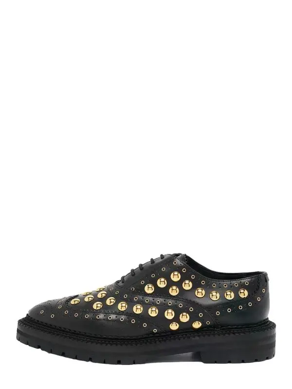 Burberry Leather Oxford Shoes - Black