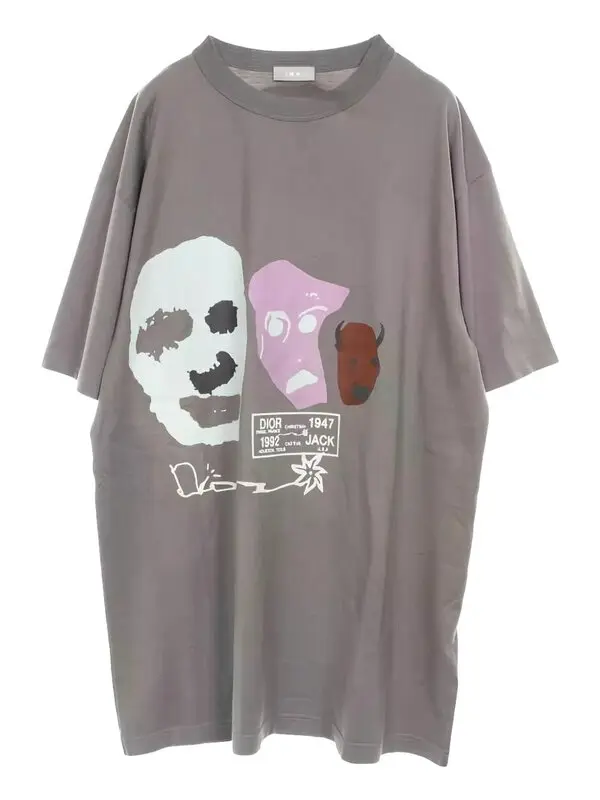Dior 2010s X Cactus Jack Printed T-shirt - Grey