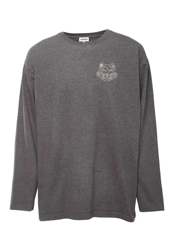 Kenzo Embroidered Logo Sweater - Grey