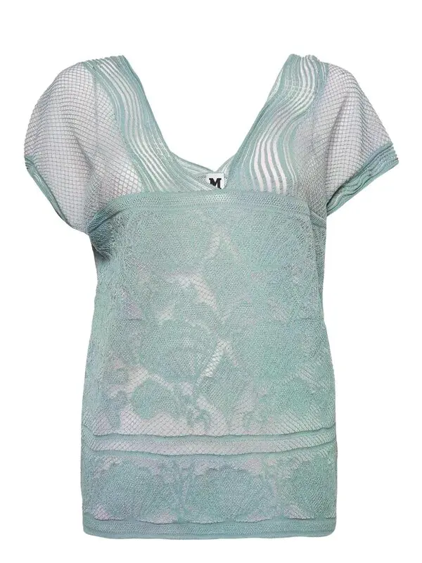 Missoni V-neck Top - Blue