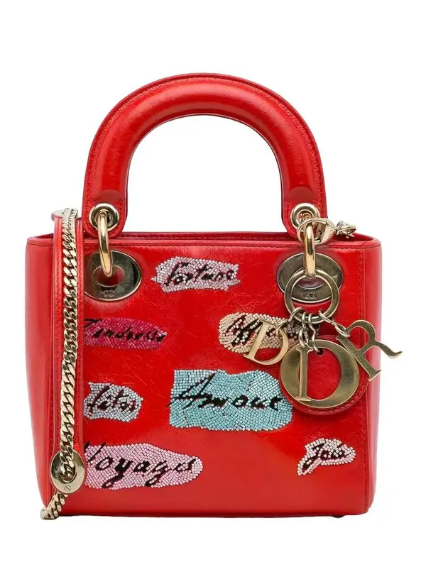 Dior Mini Lady Handbag - Red