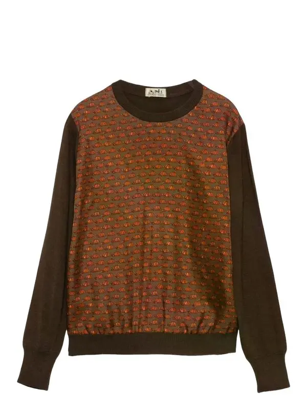 Hermès 1970s Wool-silk Sweater - Brown