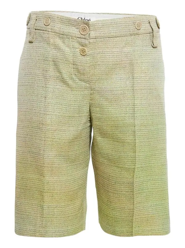 Chloé Button-fastening High-waist Shorts - Neutrals