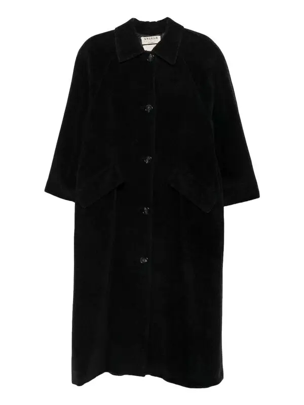 A.N.G.E.L.O. VINTAGE CULT 1980s Buttoned Wool Coat - Grey