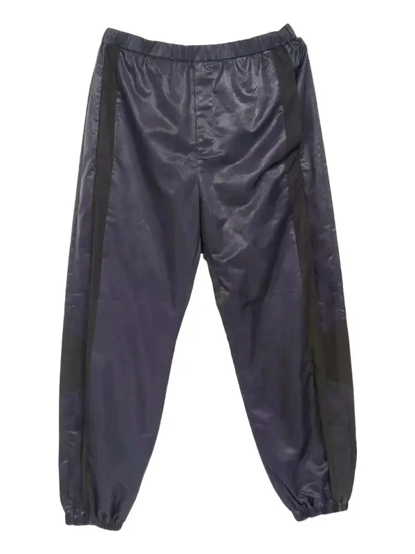 LOUIS VUITTON 2010s Damier Panel Track Pants - Blue