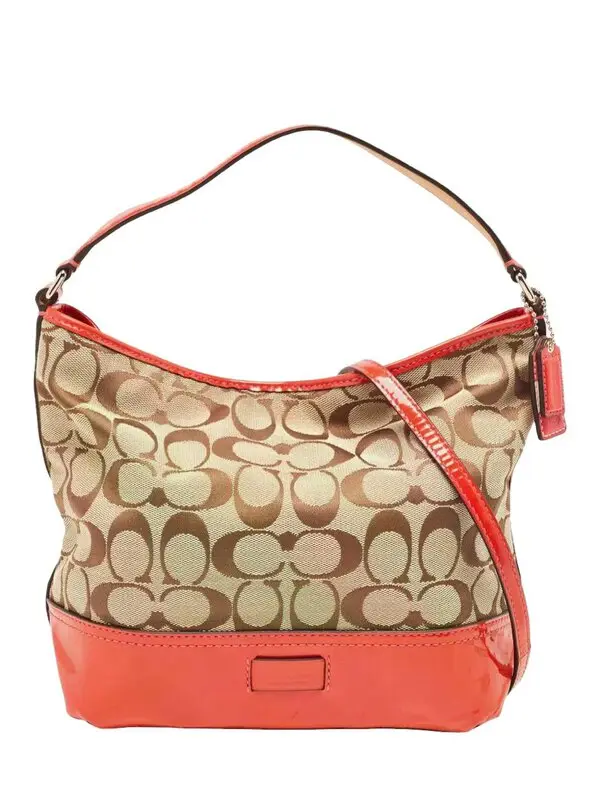 COACH VINTAGE Monogram-print Shoulder Bag - Orange
