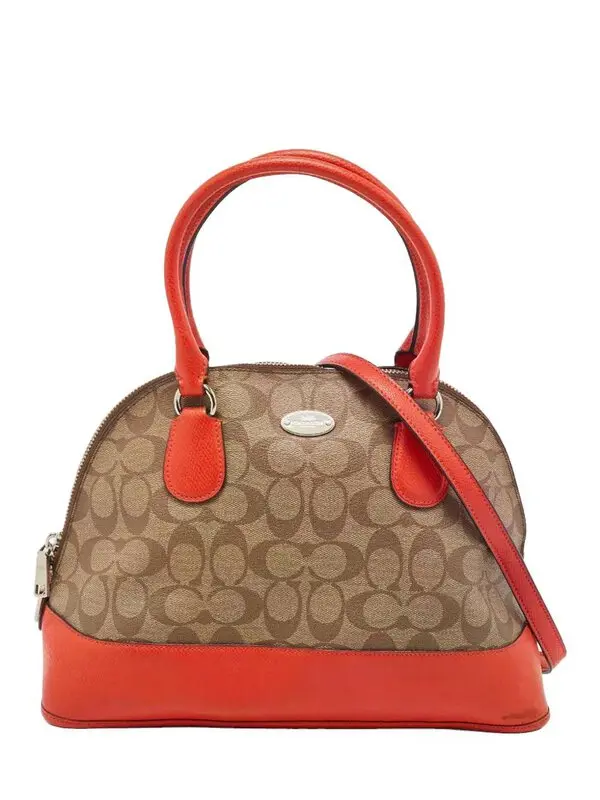 COACH VINTAGE Leather Satchel Bag - Brown