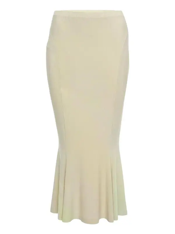 Norma Kamali Mermaid Hem Midi Skirt - Neutrals