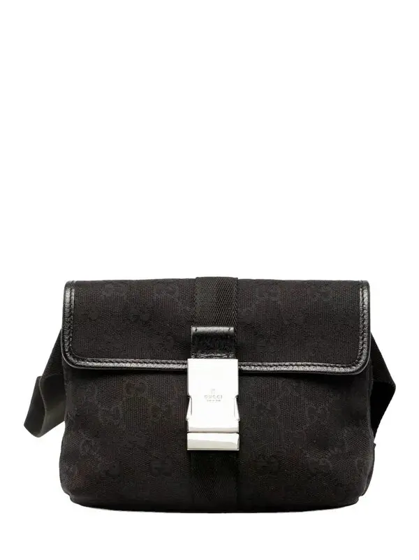 Gucci Gg Canvas Belt Bag - Black
