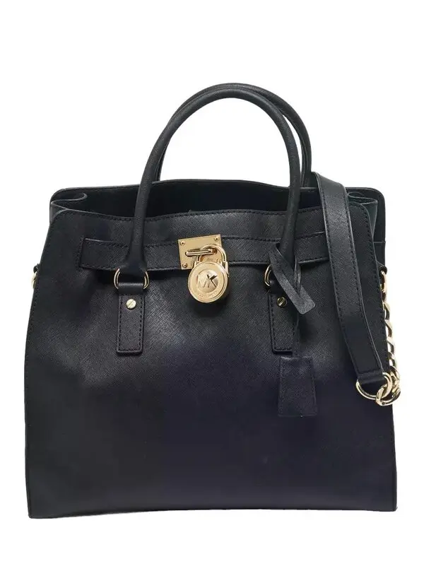 Michael Kors Hamilton Lock-motif Tote Bag - Black