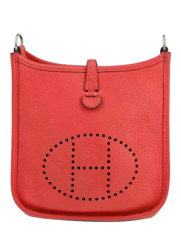 Hermès 2015 Mini Evelyne Shoulder Bag - Red