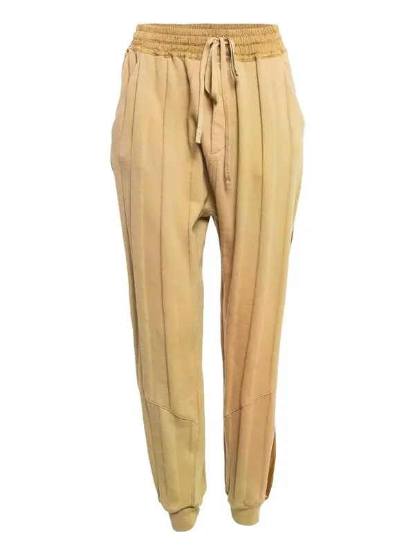 HAIDER ACKERMANN Satin-stripe Cotton Track Pants - Brown