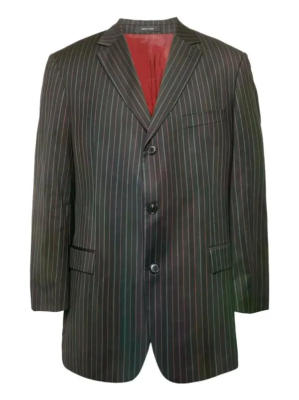 BOSS Pinstripe Gabardine Blazer - Black